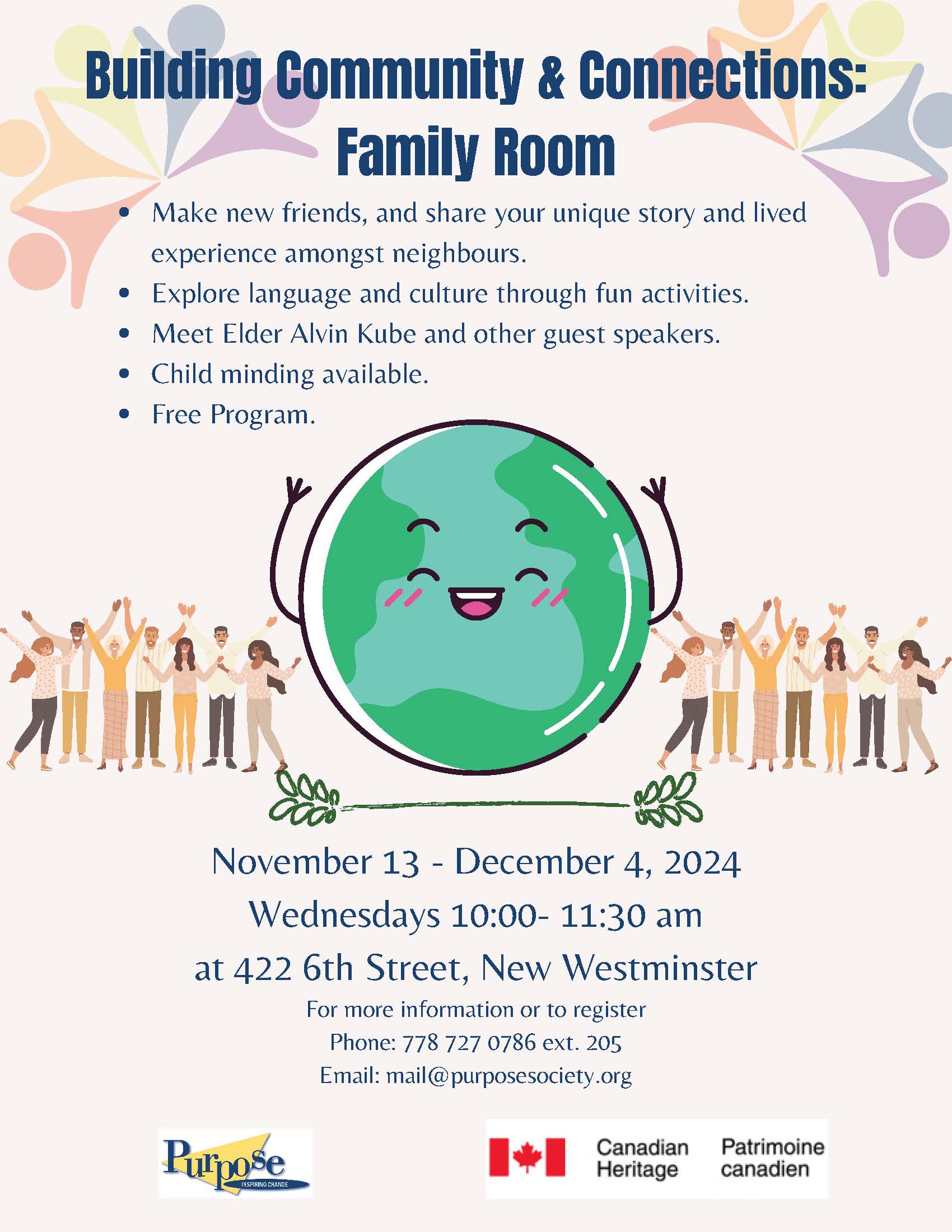 Building Community Connections Family Room – Lower Mainland Purpose ...